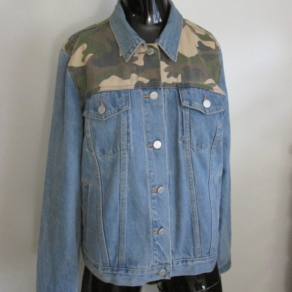 Gap 1969 Iconic Denim Jacket With Cameo Trim Accent - Gem